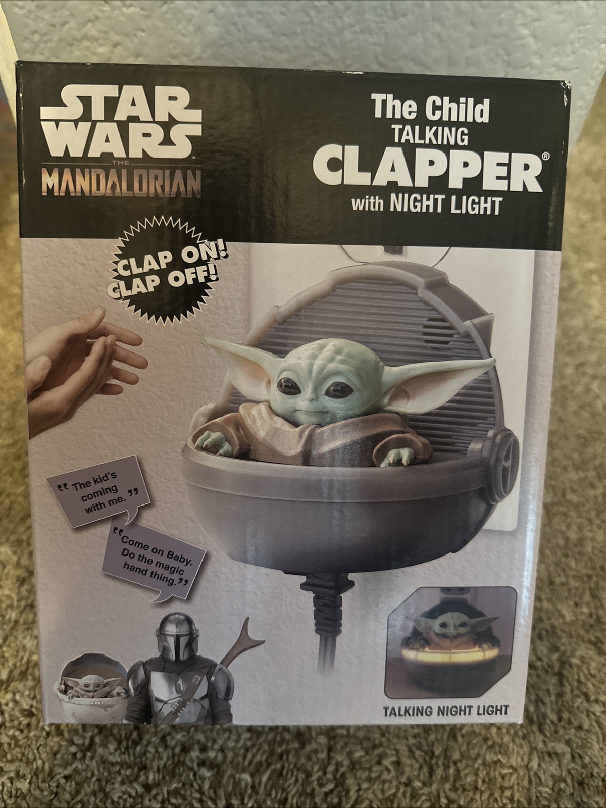 New Star Wars The Mandalorian Baby Yoda The Child Talking Clapper ...