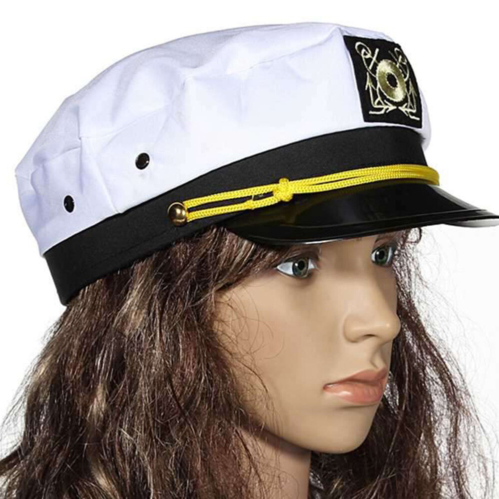 Captain Hat Pilots Party Cap Air force Hat Sailor Skipper Ship Costume ...