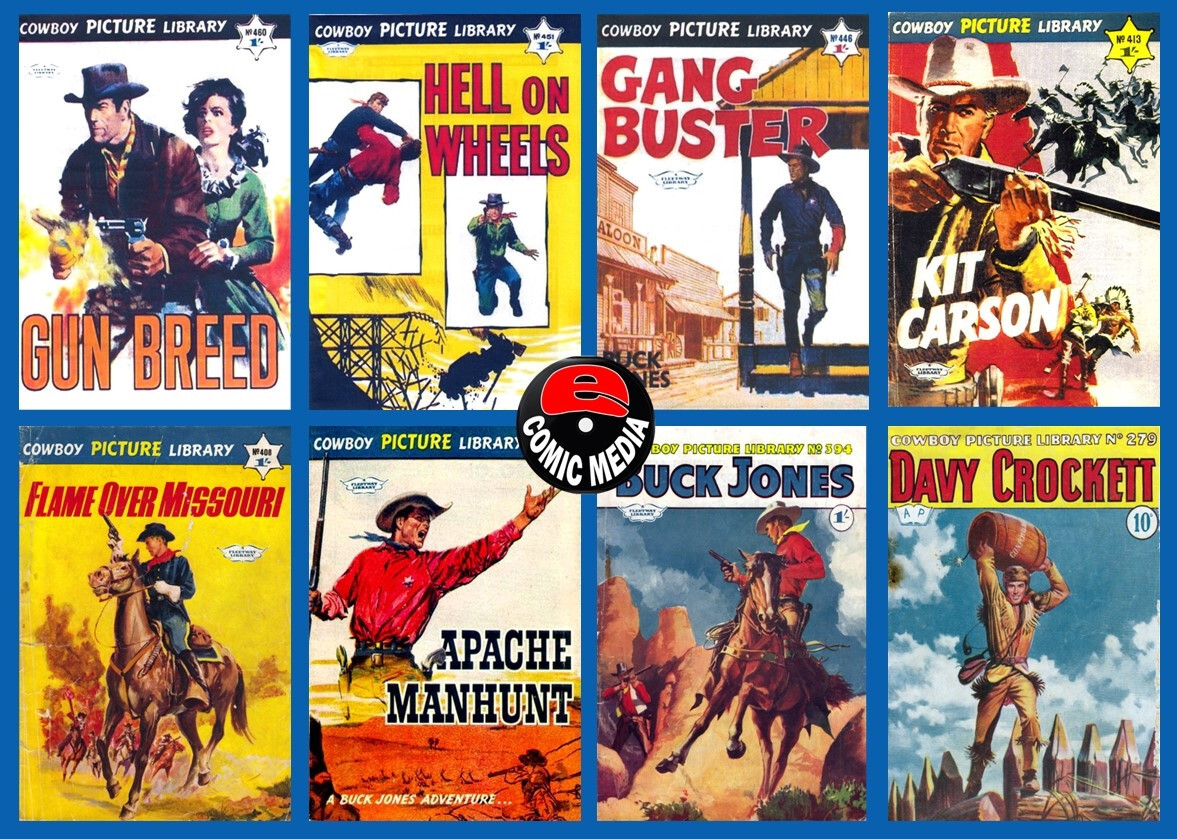 Western-Cowboy Picture Library UK Comics On PC DVD Rom (CBR Format) | eBay