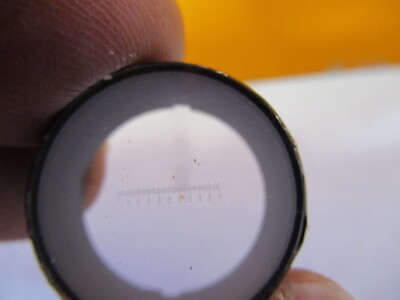 OPTICAL RETICLE GRATICULE MEASURING OPTICS MICROSCOPE PART AS PICTURED ...
