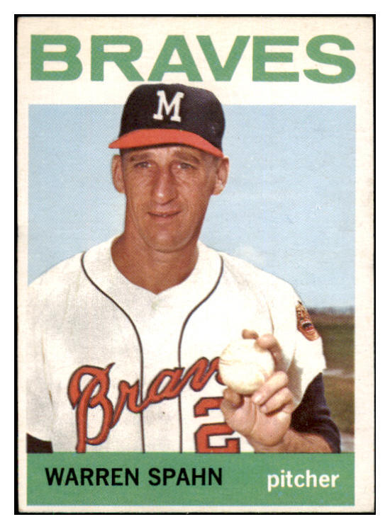 1964 TOPPS #400 WARREN SPAHN BRAVES EX-MT SET BREAK 485310 (KYCARDS) | eBay