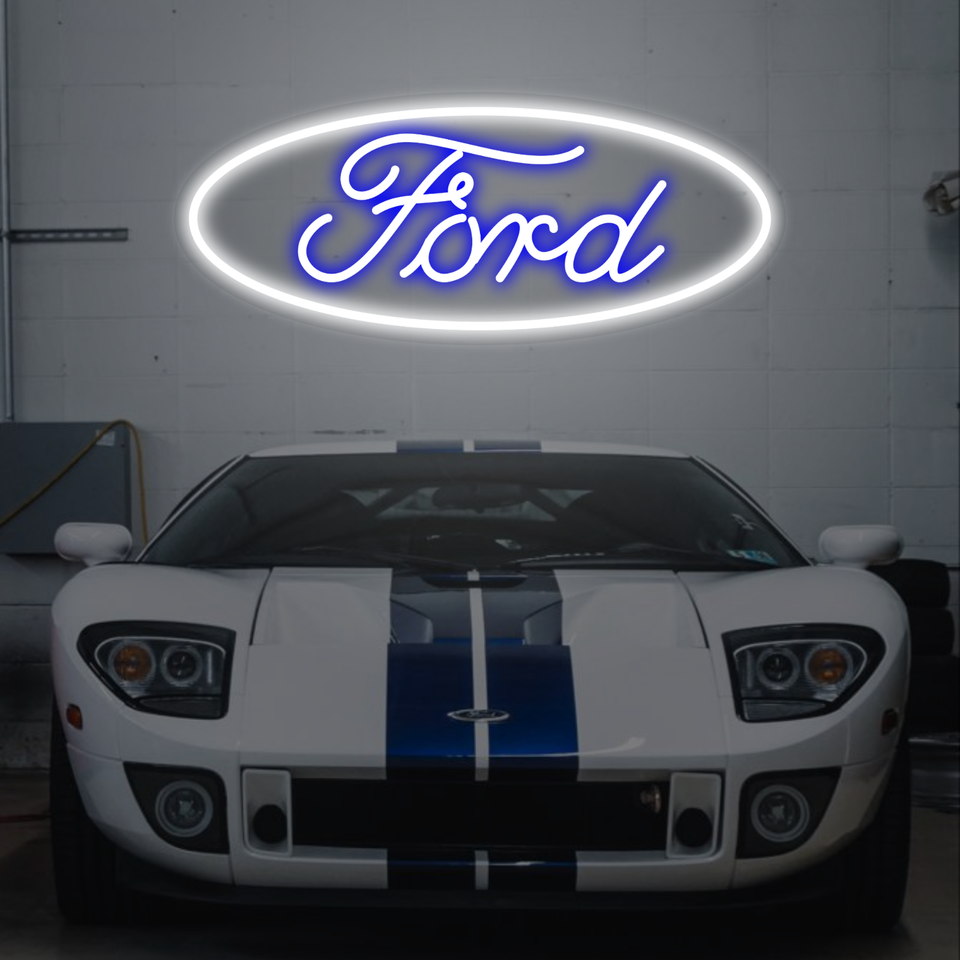 Ford neon sign, Ford led sign, Ford logo sign, Garage neon sign, Car ...