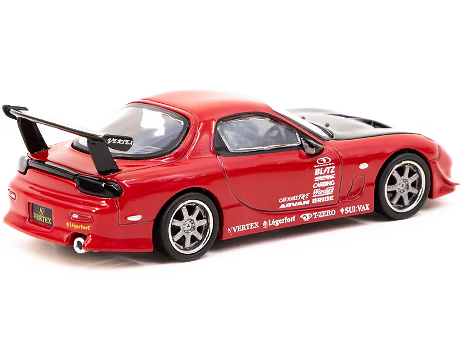 Tarmac Works Vertex Mazda RX7 FD3S Red Black Hood 1:64 | eBay