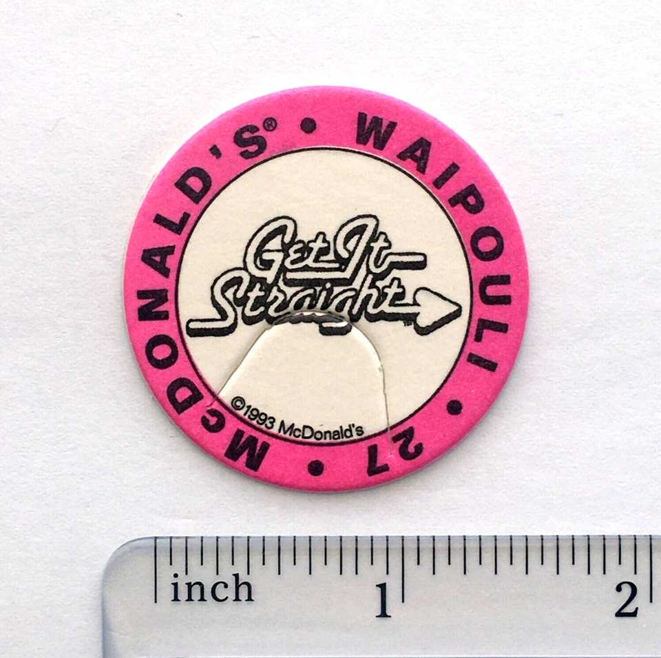 McDonald's WAIPOULI Hawaii Pog Milk Cap #27 Kauai 90s Vintage Game ...