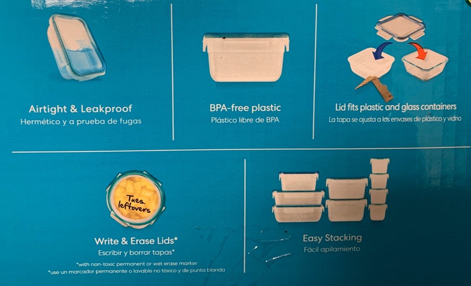 Snapware, 38-piece Plastic Food Storage Set, Airtight Leakproof BPA ...