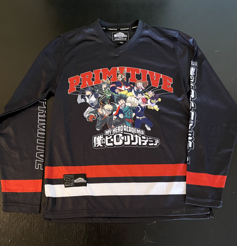 New Primitive x My Hero Academia Black Hockey Jersey - Size Small | eBay