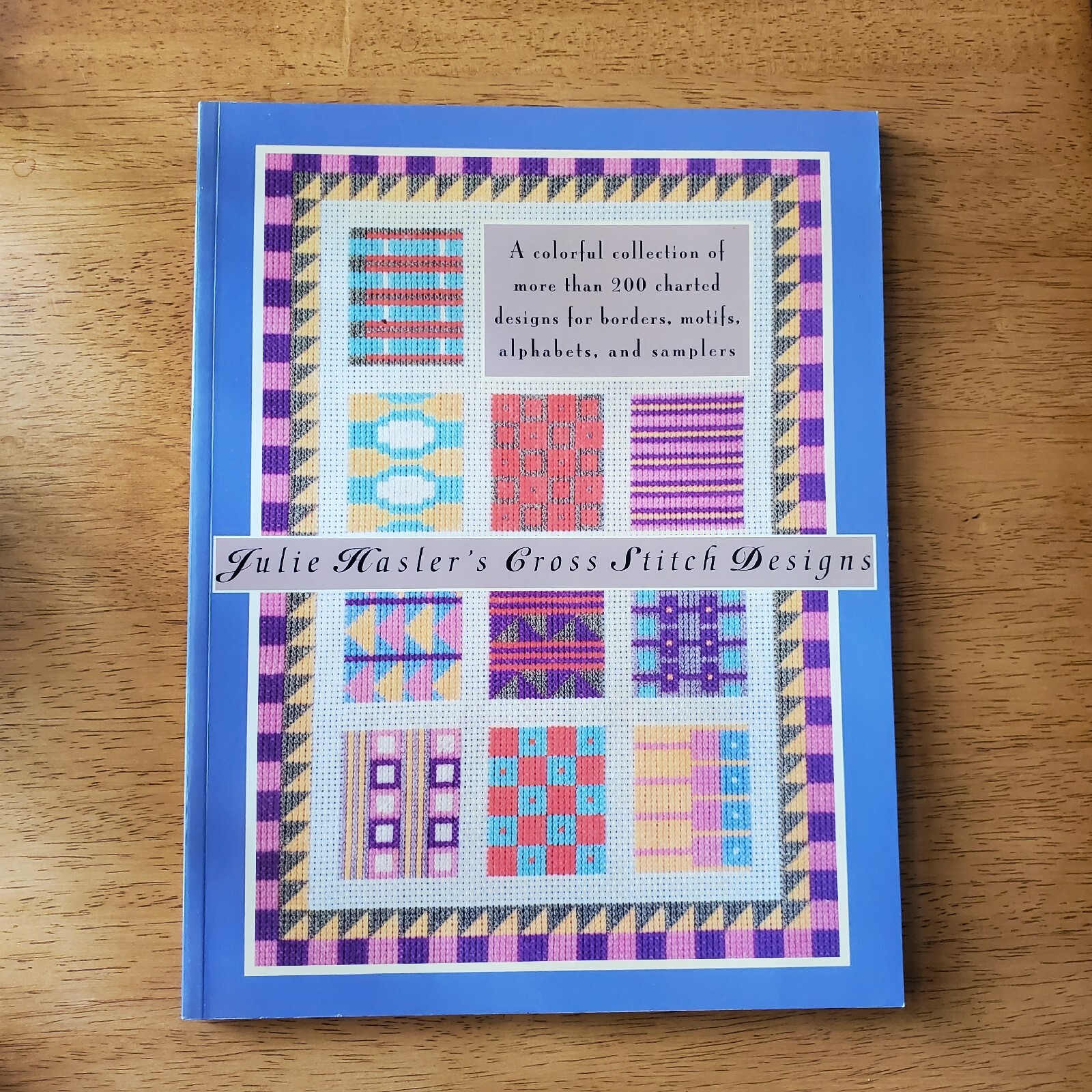 Vtg 1994 Julie Hasler’s Cross Stitch Designs Book of Borders Motifs ...