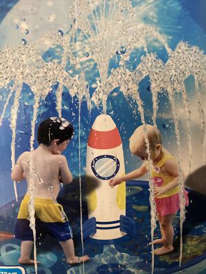 68” WATER SPLASH PAD ROCKET Sprinkler Toy SPLASH PAD OUTDOOR SUMMER FUN ...