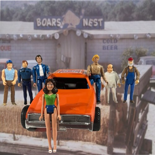Restored Mego Dukes Of Hazzard General Lee Figure Lot Bo Luke Daisy ...