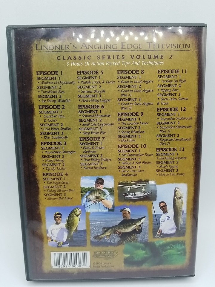 Lindner's Angling Edge DVD Classic Series Volume 2 5 Hours of Fishing ...