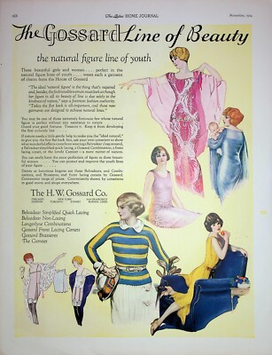 Original Vintage H.W. Gossard Ad: The Grossed Line of Beauty #H.W ...