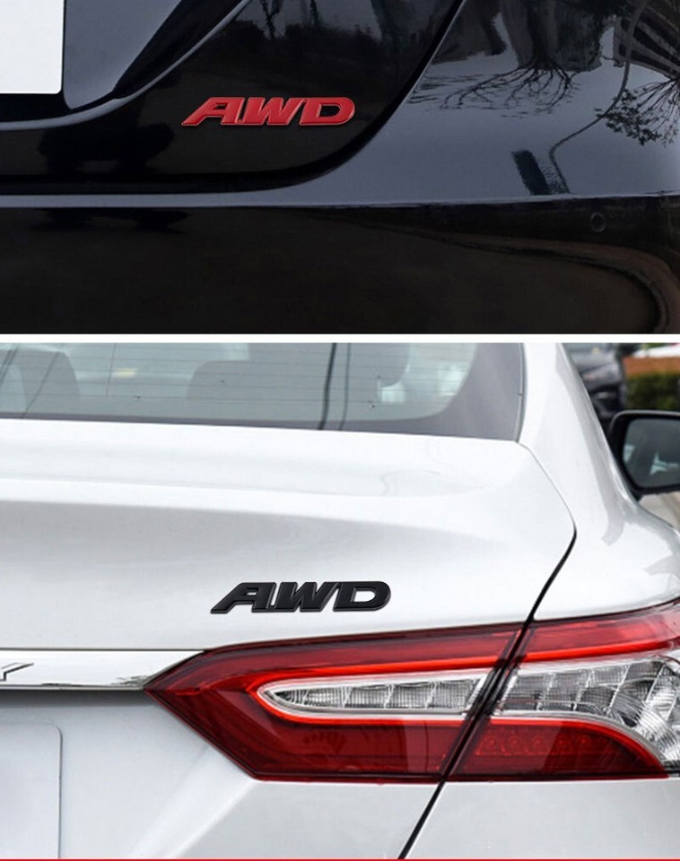 AWD Black Car Badge Emblem for Ute SUV Toyota Nissan Mazda Ford Holden ...