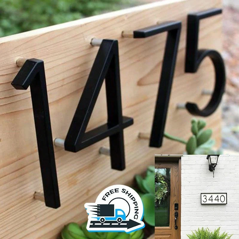 Modern Metal House Numbers