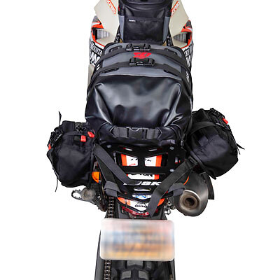 Tusk Traverse Pannier Bags w/ X-Small Dry Duffel Tail Bag-Dual Sport | eBay