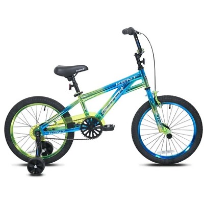 Kent Bicycles 31834 18" Boys Glitch BMX Child Bike, Blue/Green | eBay
