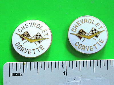 CHEVROLET CORVETTE - Hat pin, lapel pin, tie tac (white) C31 GIFT BOXD ...