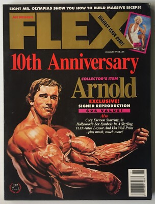 Flex Jan 1993 issue Arnold cover | eBay
