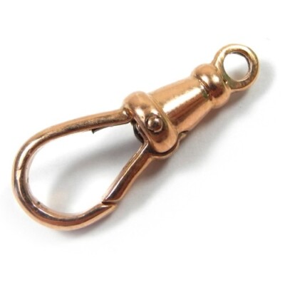 Albert Swivel Clasp Fixed Solid 9ct Rose Gold 21mm Pocket Watch Fob ...