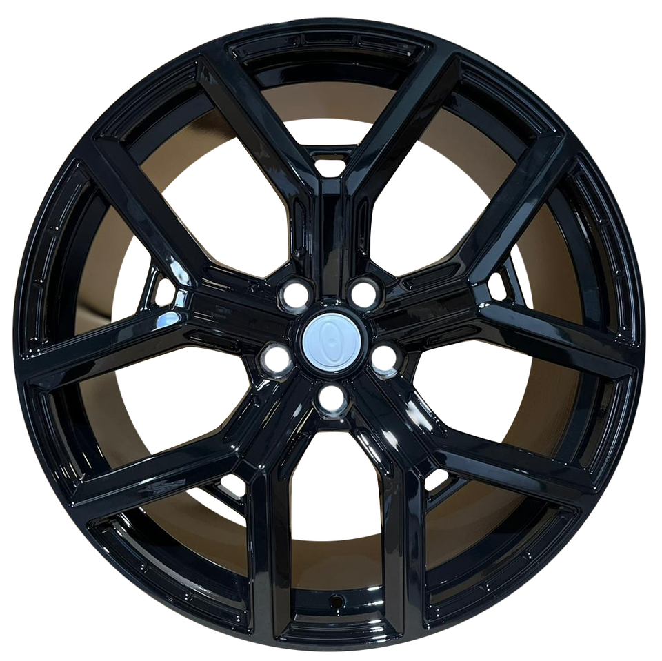 22" BLACK POLISHED ALLOY WHEELS FITS RANGE ROVER EVOQUE VELAR VOLVO+ ...