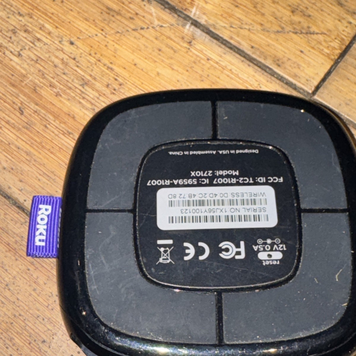 Roku 1 (3rd Generation) Media Streamer 2710X - Black for sale