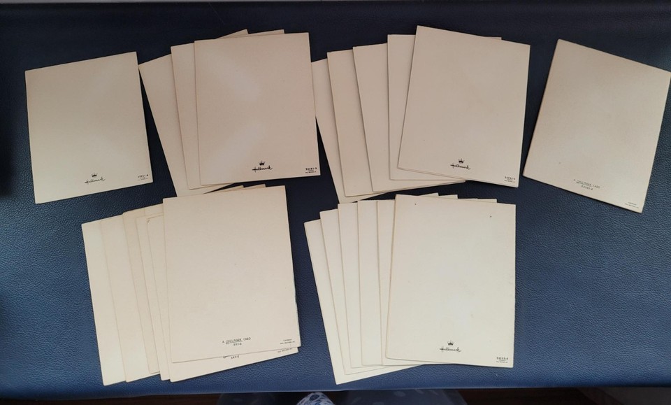 Vintage 23 Unused Hallmark Hall Brothers Inc Christmas Cards Box 21 ...
