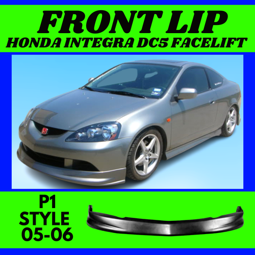 P1 Style Facelift Honda Integra DC5 (05-06) Front Lip Splitter Type R S ...