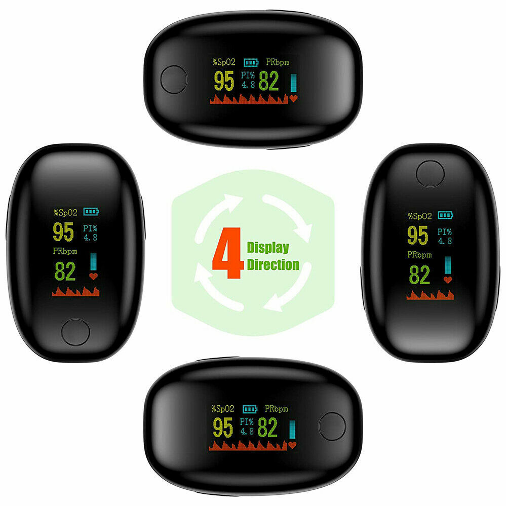 Fingertip Pulse Oximeter SpO2 Oxygen Saturation Monitor Pulse Rate ...