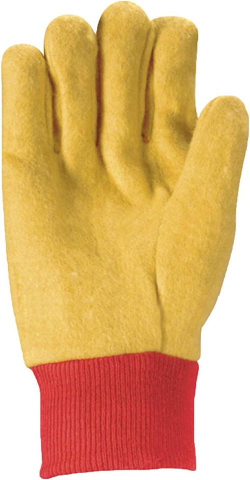 Xl Pack Of 12 Gold Handy Andy Chore Gloves With Cotton Lining And Knit ...