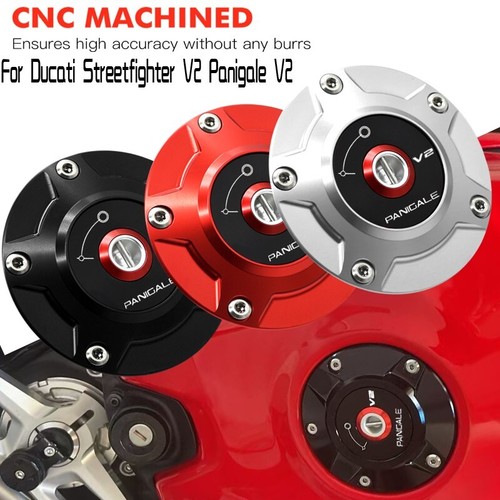Motorcycle Keyless Fuel Tank Gas Cap Cover For Ducati PANIGALE V2 2020 ...