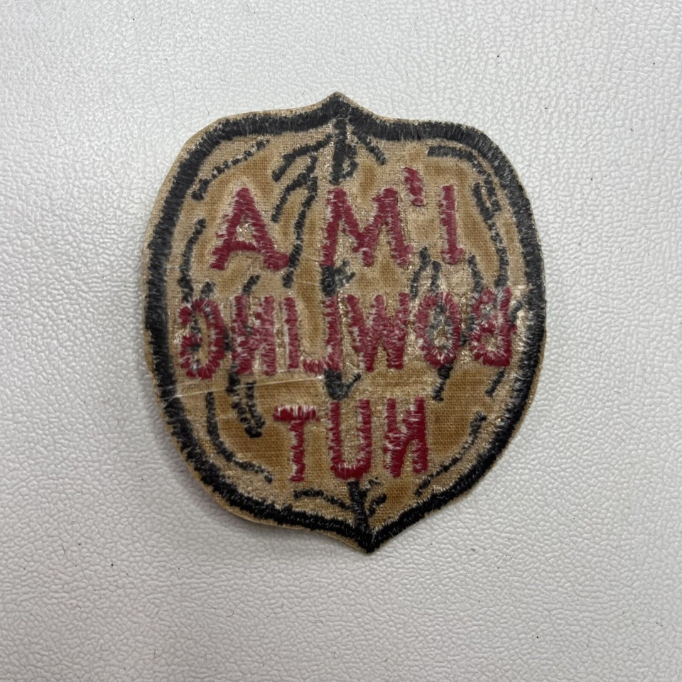 Vtg Embroidered Felt I’M A BOWLING NUT Bowler Patch 31D9 | eBay