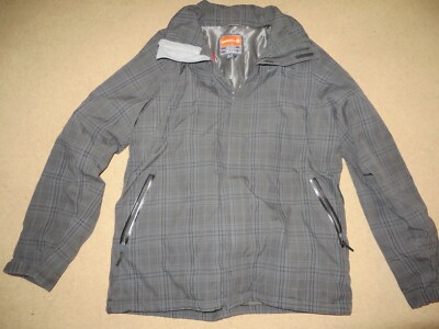 GREAT Merrell black + gray plaid winter coat opti-shell, opti-warm ...