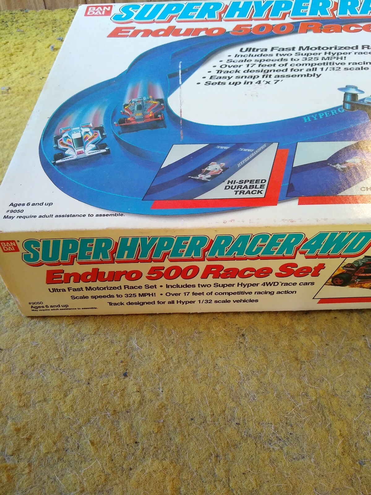 Vintage 1988 Ban Dai Super Hyper Racer 4WD Enduro 500 Racecar Set | eBay