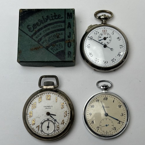 Broken Vintage Everbrite Major Pocket & Stop Watch Lot | eBay