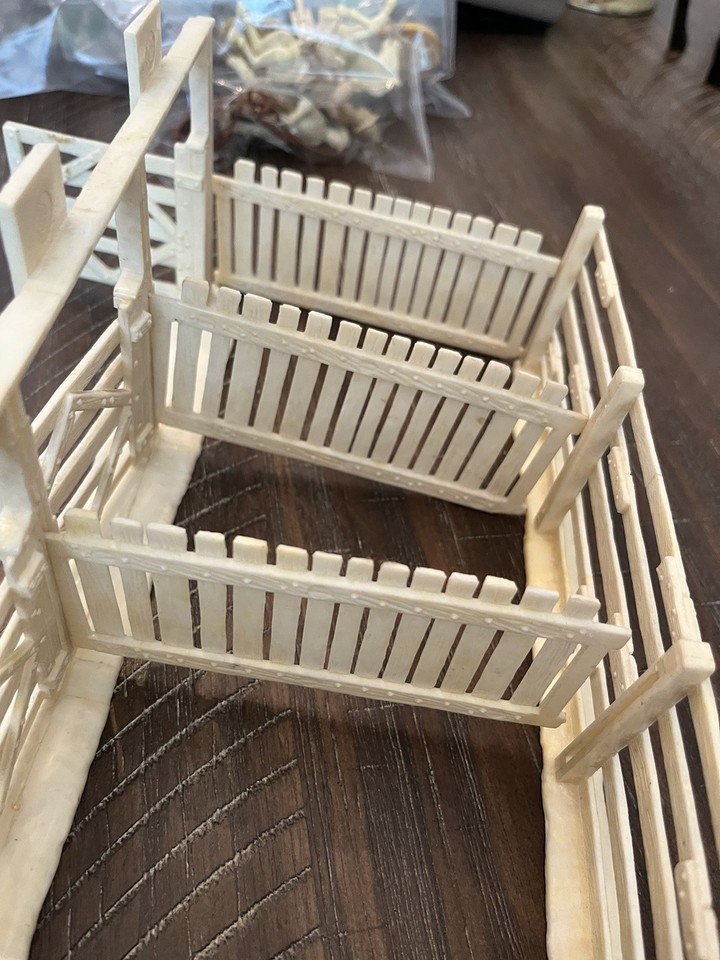 Vintage Marx Roy Rogers Rodeo Ranch Play Set & Original Box Accessories ...