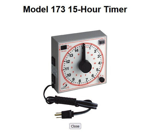 GraLab 173 ~ 15-Hour Timer, 120v/60/1-ph w/ (2) 115v/60/1-ph Accessory ...