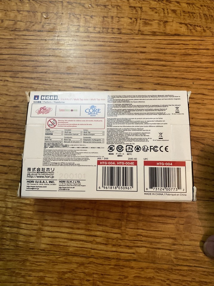 PC Engine Turbografx 16 Core Grafx Mini Multi Tap - Opened Box | eBay