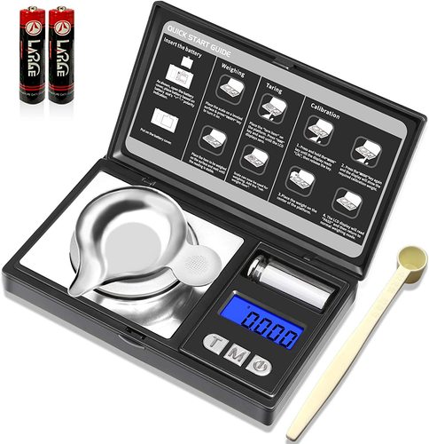 Milligram Scale, 50g/0.001g Digital Jewelry Scale, Micro Gram Scale for ...