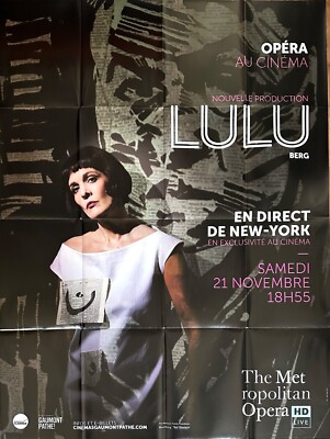 Affiche cinéma LULU - THE METROPOLITAN OPERA - NEW YORK 120x160cm Alban ...
