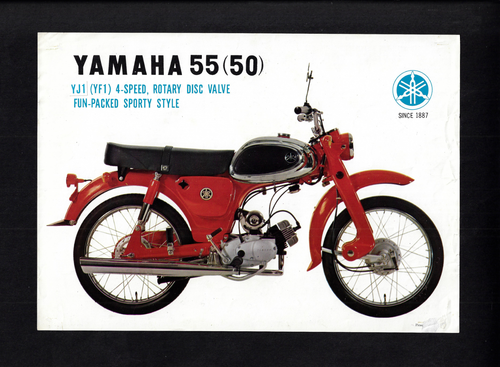 YAMAHA 55 [50] YJ1 [YF1 MOTORCYCLE SPECIFICATIONS BROCHURE 1960s | eBay