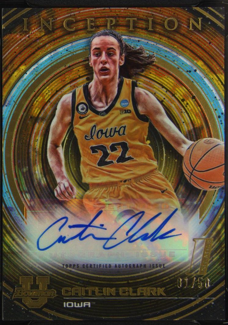 2022-23 Bowman Inception University - Autographs Caitlin Clark #BIA-CC ...