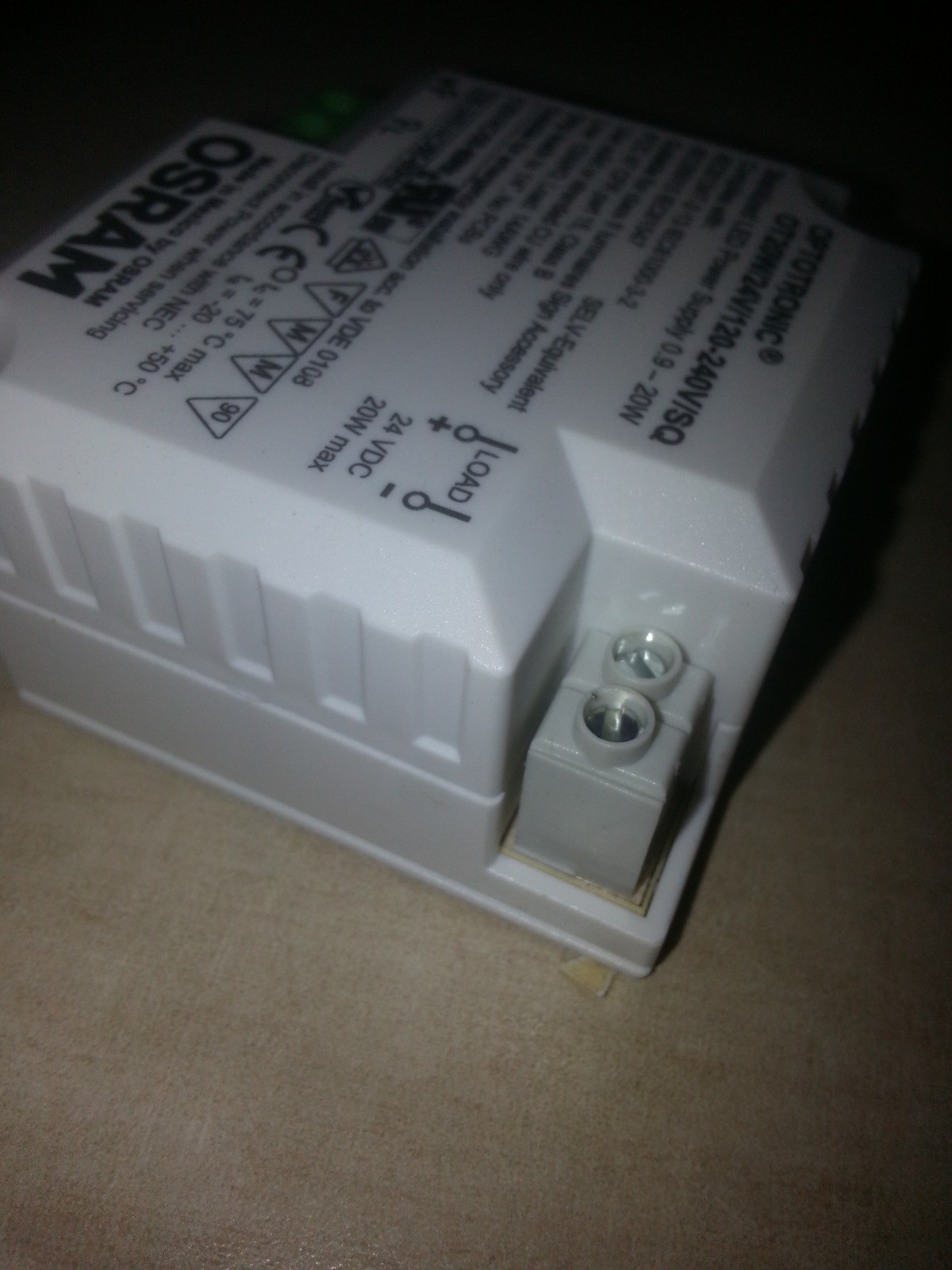 BOX OF 30 Osram OT20W/24V/120-240V/SQ 20W 24 VDC 830mA LED Curr Driver ...