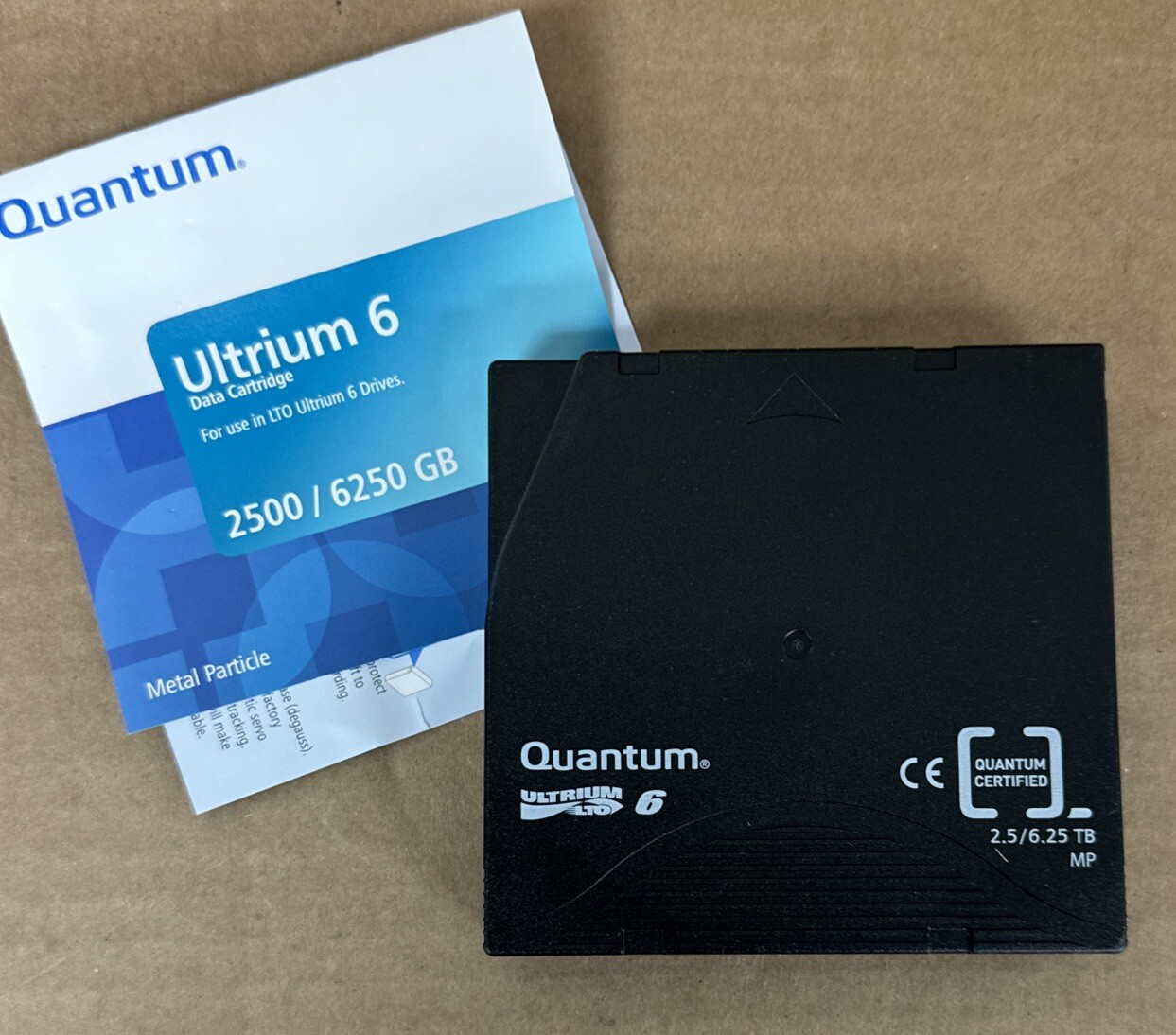 Quantum Ultrium 6 2500/6250GB - 2.5/6.25TB Data Cartridge (MR-L6MQN-03 ...