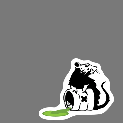 Toxic Waste Barrel Stencil