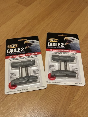 Kool Stop Eagle 2 Cantilever Brake Pads SET Non-Threaded Posts Silver ...