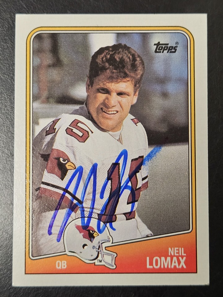 1988 Topps #249 Neil Lomax Signed Autographed Football Card Cardinals ...