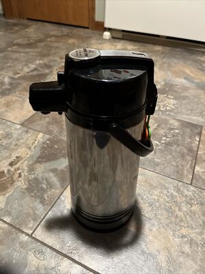 Update Lever Pot Coffee Carafe Pump Hot Cold Vacuum 2.5L Stainless ...