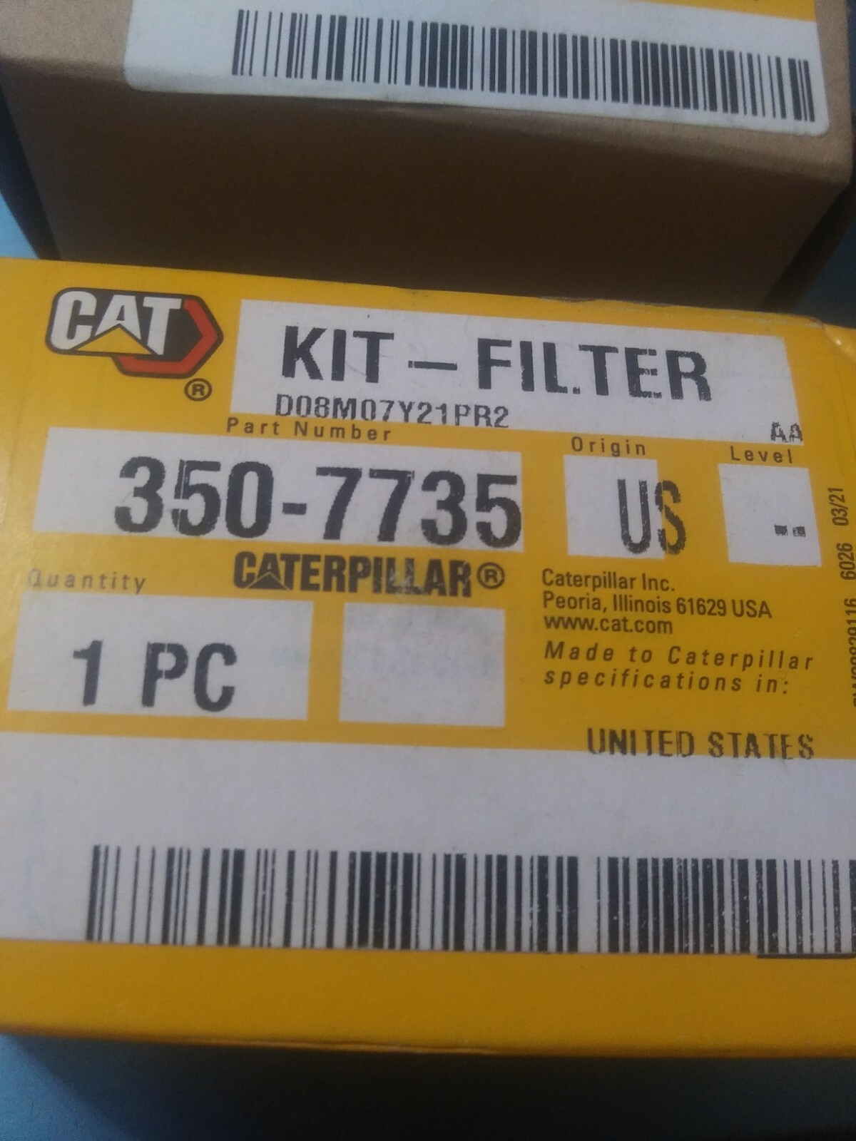 CATERPILLAR CAT 350-7735 Fuel Tank Cap Filter Kit - NEW | eBay