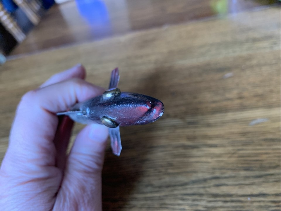 VINTAGE JERRY KIRCHNER ICE SPEARING FISHING FISH LURE DECOY ORIGINAL ...