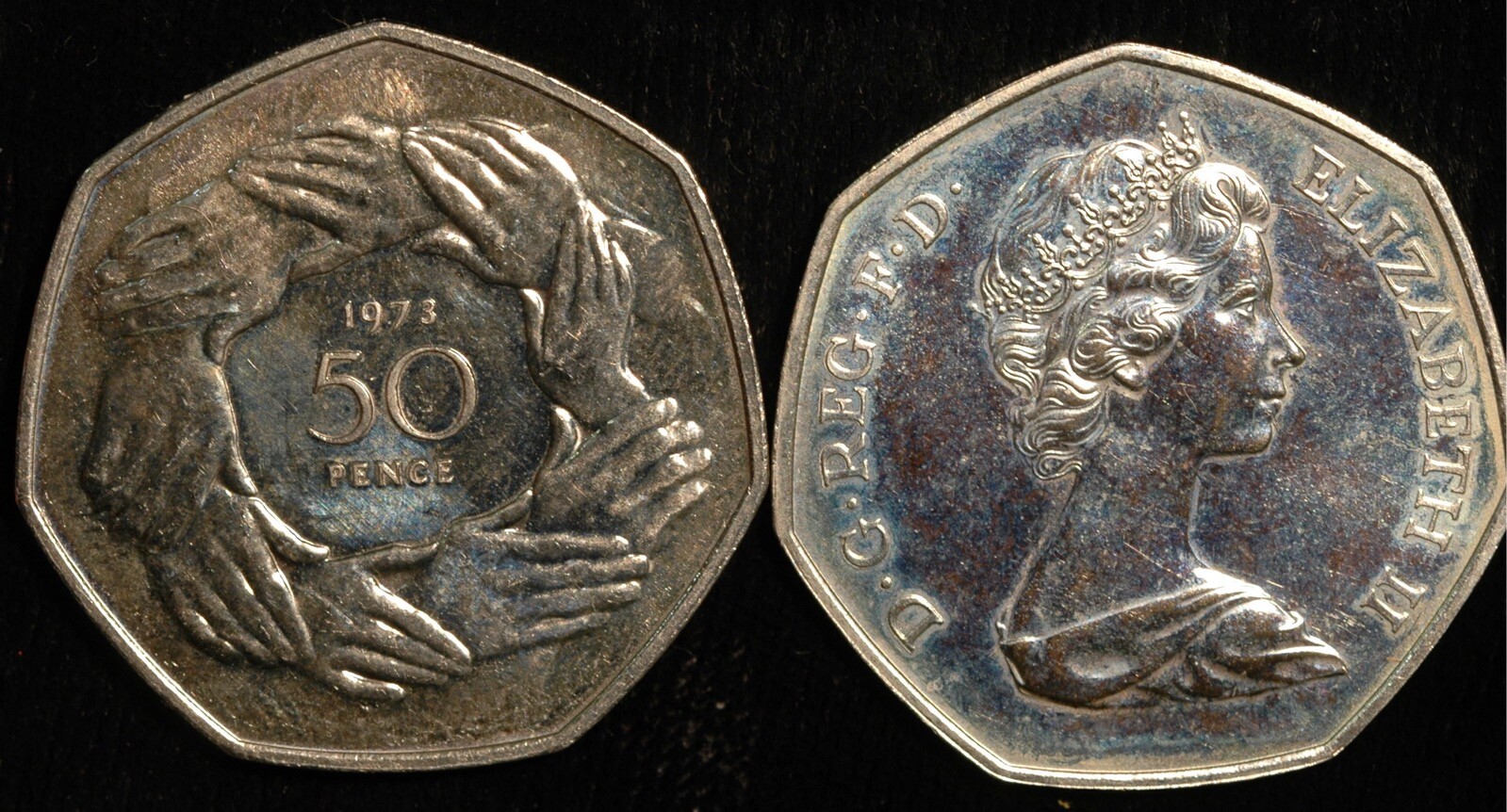 Fifty Pence 50p 1969 - 1997 Large Size EF-UNC EEC D-Day Choose Your ...