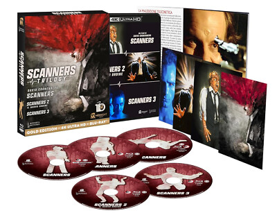 Scanners Trilogy - Gold Edition (4K Ultra HD + 4 Blu-Ray Disc + Card ...